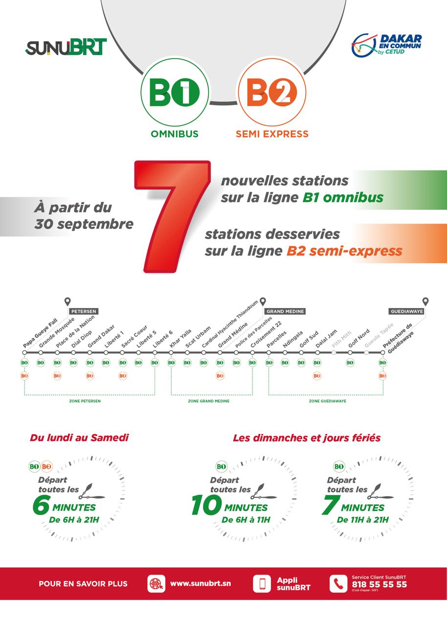 Horaires - Sunu BRT - Bus Rapid Transit Dakar