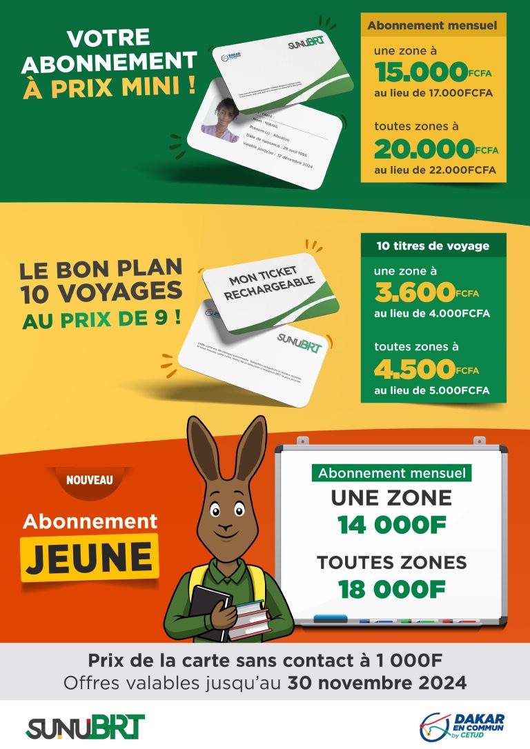 Sunu BRT - Le Bus Rapid Transit entre Dakar à Guédiawaye